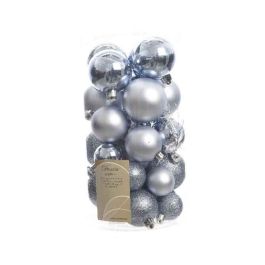 30 Assorted Ice Blue Baubles