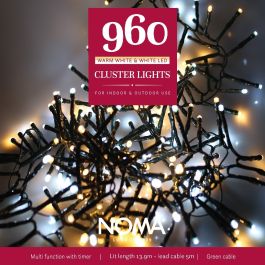 Noma 960 Multi-Action Cluster Lights - White/ Warm White